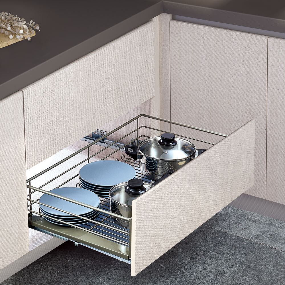 Kitchen Basket for Plates and Pots